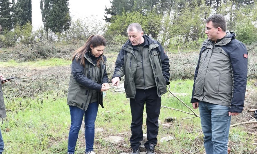 Gönen’de yeni yerleşke alanındaki ormancılık faaliyetleri değerlendirildi