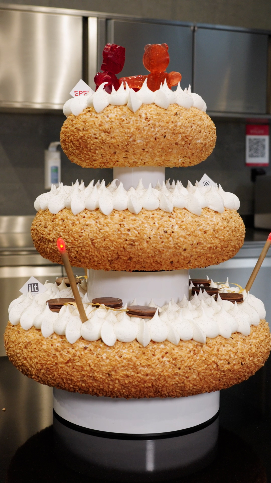 RAW VIDEO: Scientists And Chefs Create Fully Edible Robot Wedding Cake