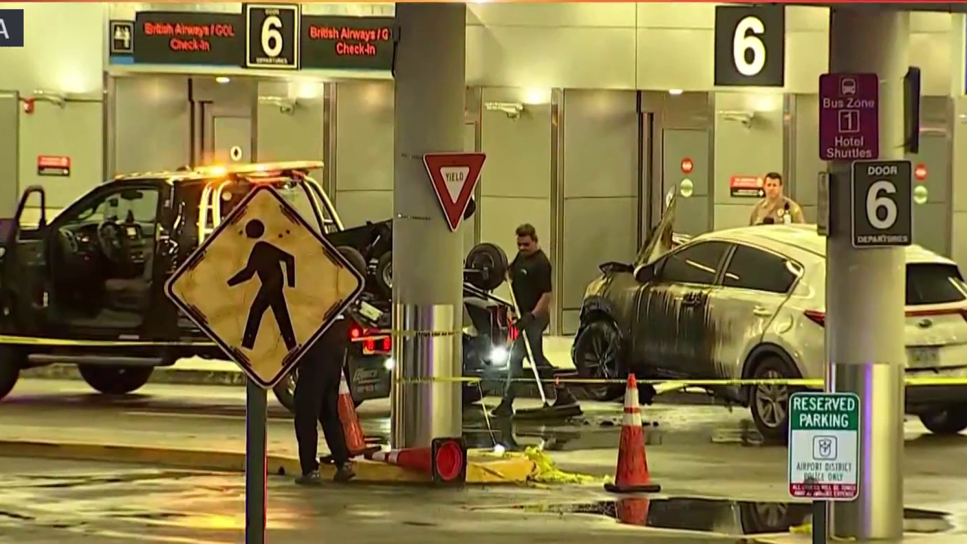 TSA checkpoint at Concourse D closed after vehicle catches on fire at MIA