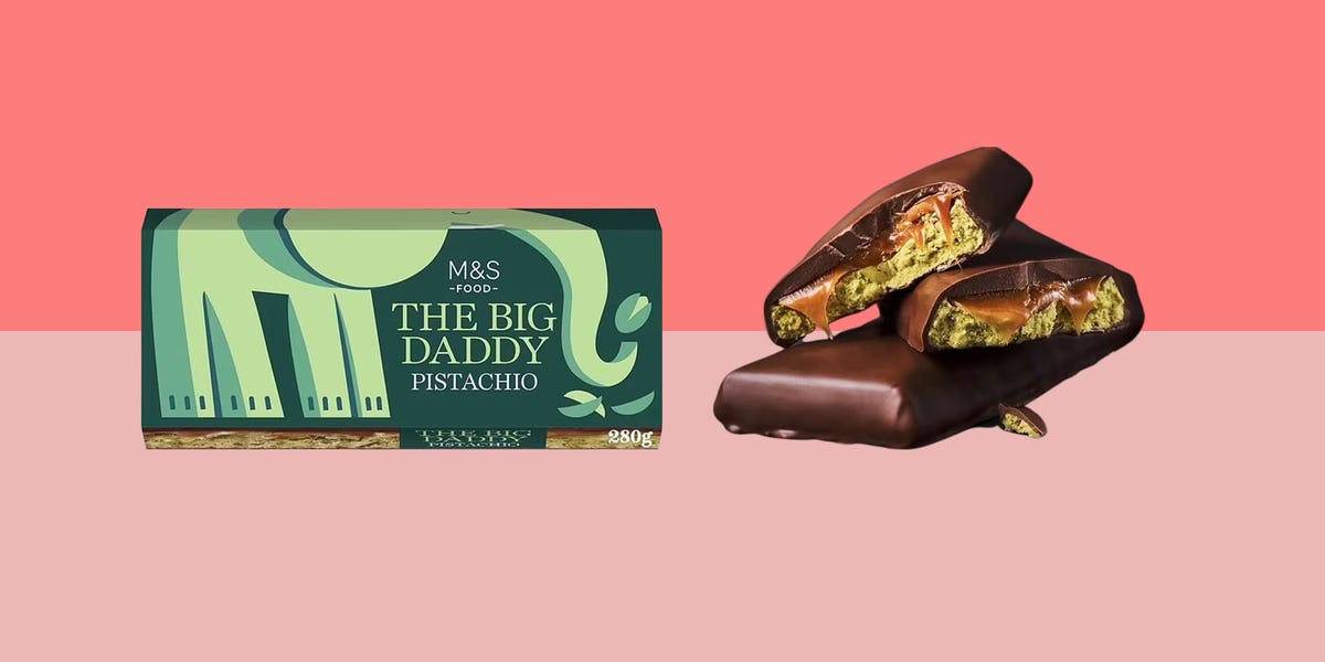 M&S's Big Daddy Pistachio Bar is not exactly Dubai chocolate but here's ...