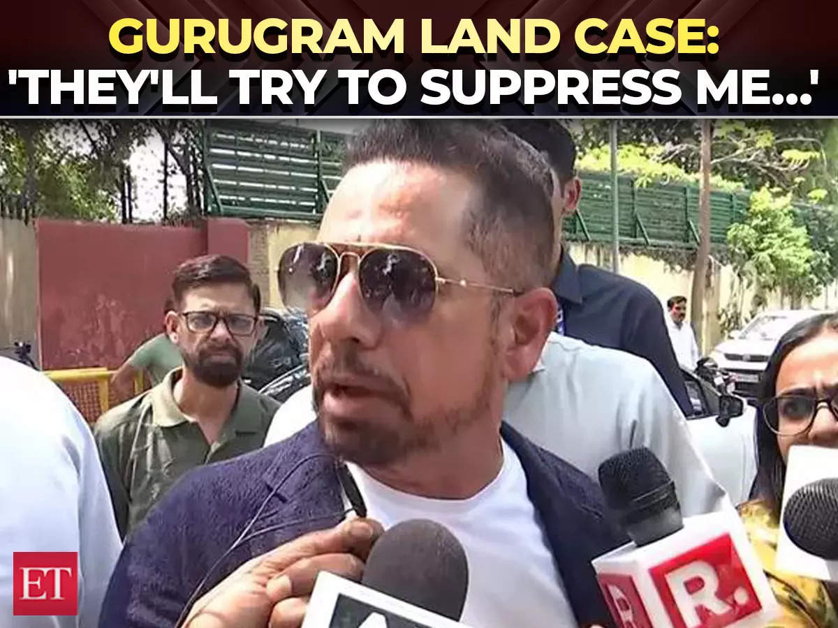 Gurugram land case: 'They will try to suppress me…', Robert Vadra marches to ED office