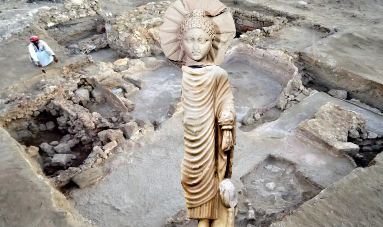 The newly discovered Berenike Buddha is under three feet tall, and ...