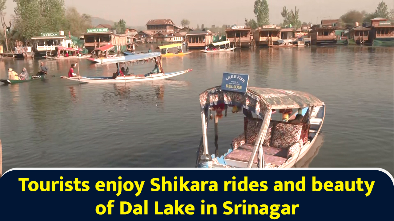 Tourists enjoy Shikara rides and beauty of Dal Lake in Srinagar