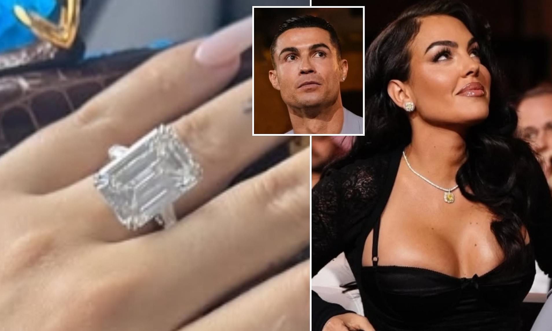 Cristiano Ronaldo's girlfriend Georgina Rodriguez shows off her huge 'engagement ring', weeks ...