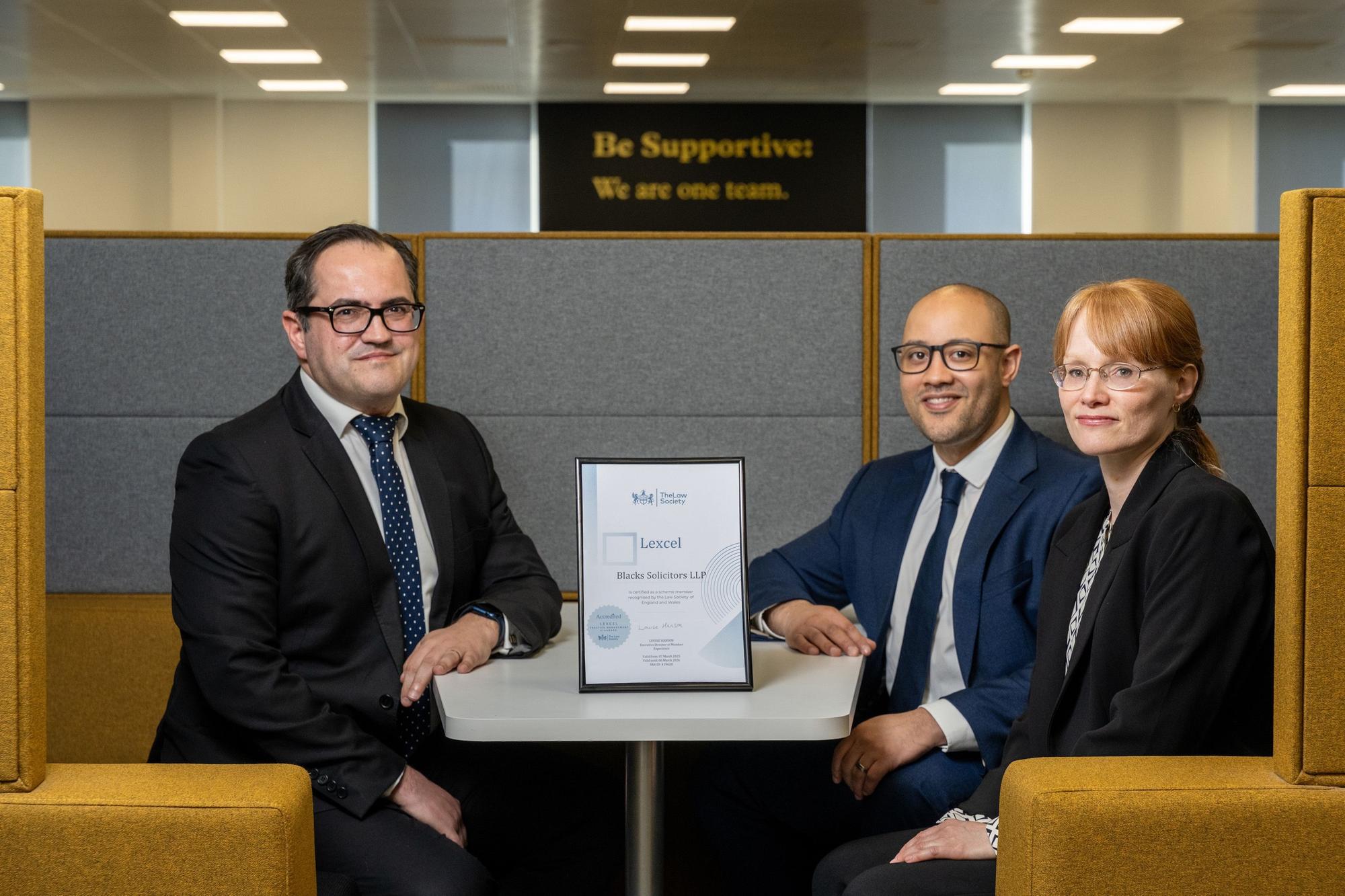 Law firm secures Lexcel stamp of approval