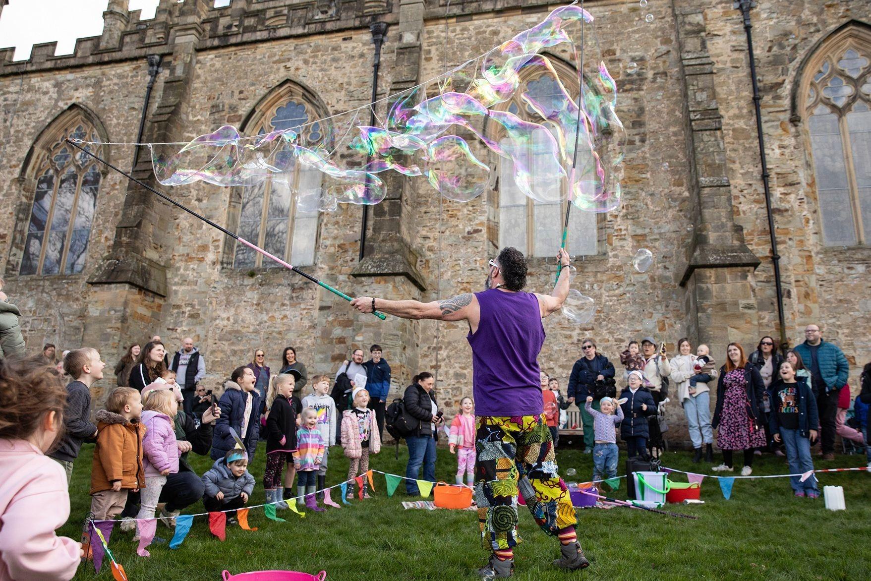 Fun for all the family as the Easter Bunny hops into Bishop Auckland