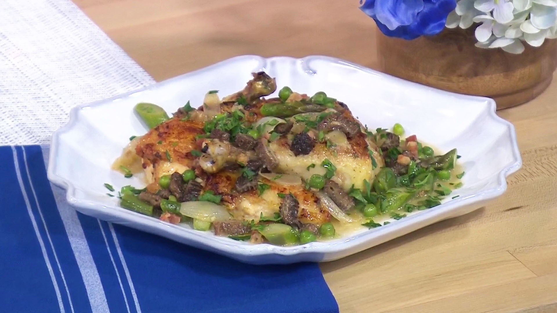 Mario Carbone shares his recipe for chicken Vesuvio
