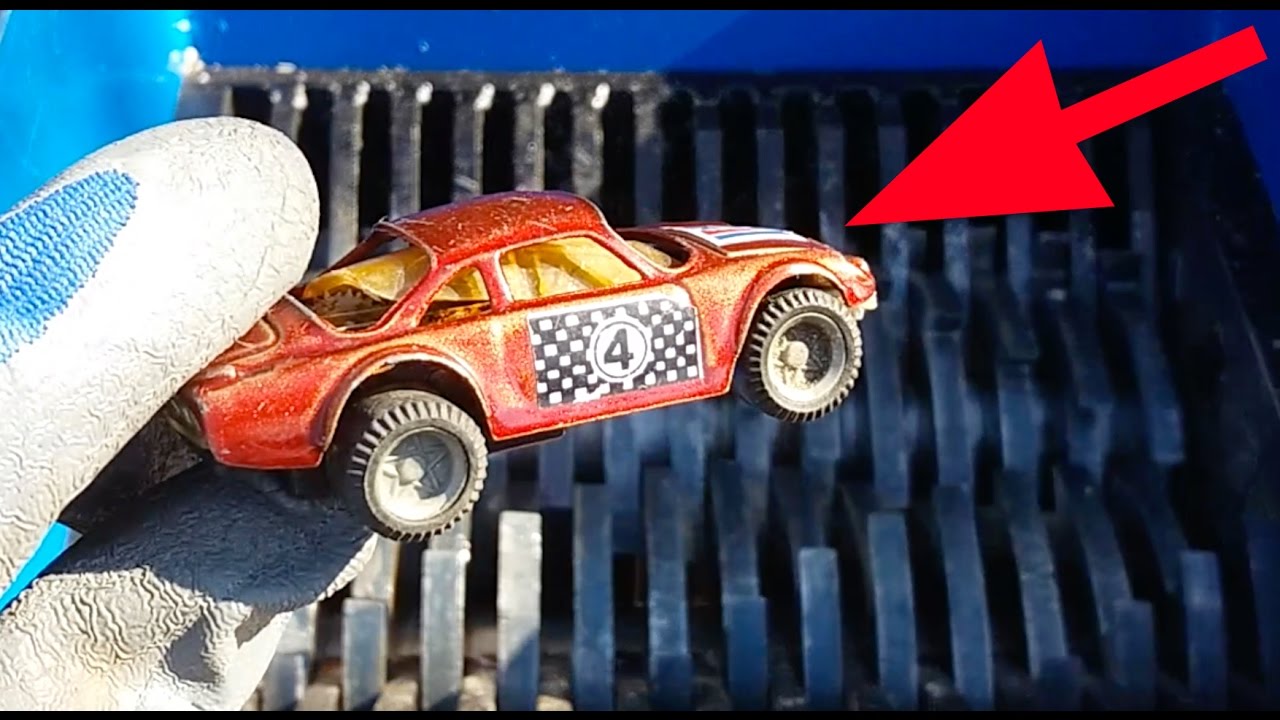 SHREDDING METAL TOY CARS