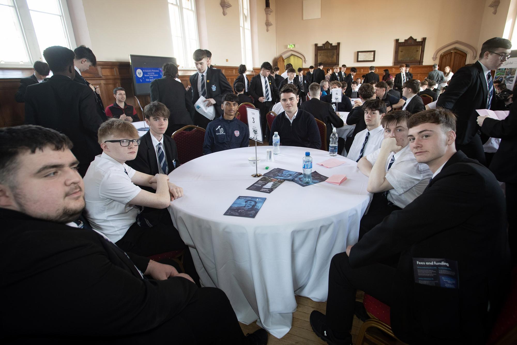 St. Columb’s College round table careers event at Ulster University in ...
