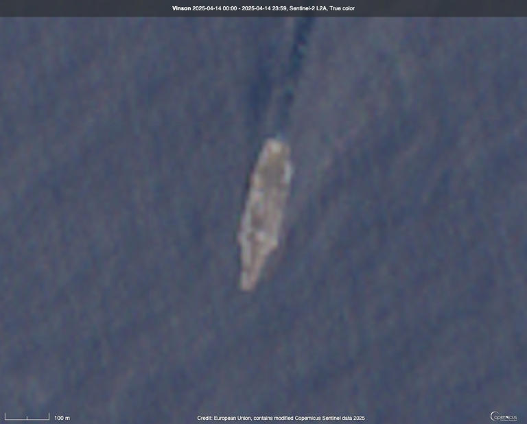 New Satellite Photos Show U.S. Carrier Deployed for Middle East Attacks