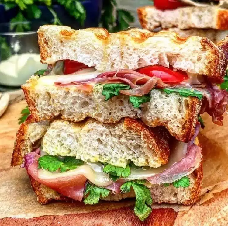 This Toasted Ham and Cheese Sandwich with Mustard Mayo Is the Ultimate ...