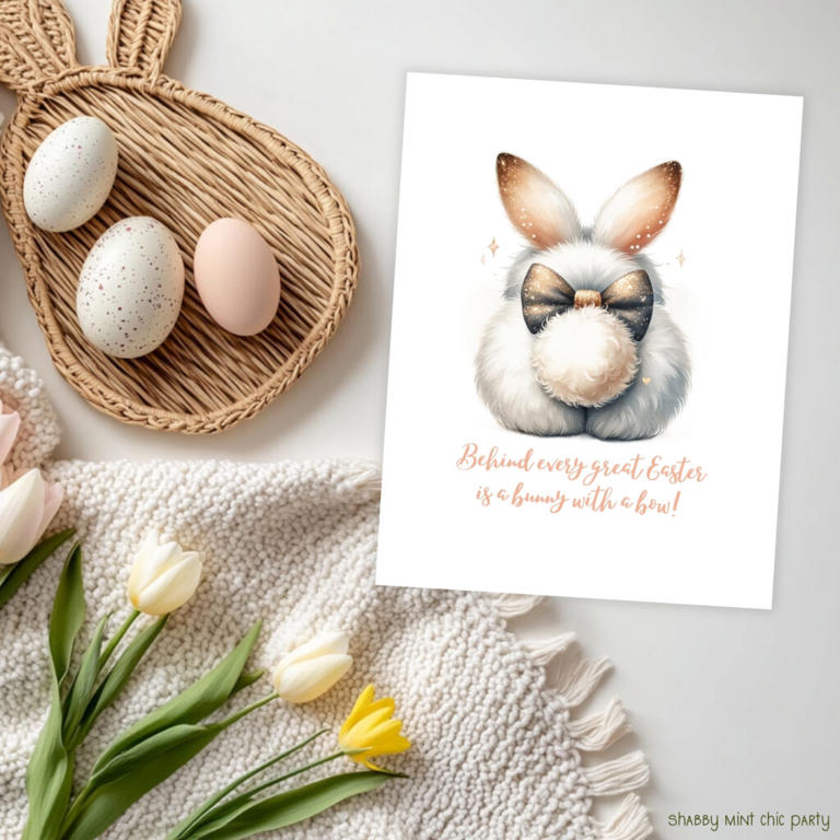 Free Easter Bunny Wall Art