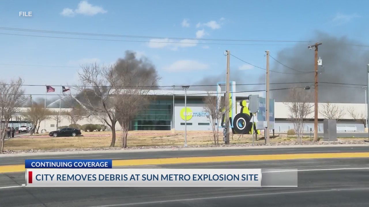 City removes debris at Sun Metro explosion site