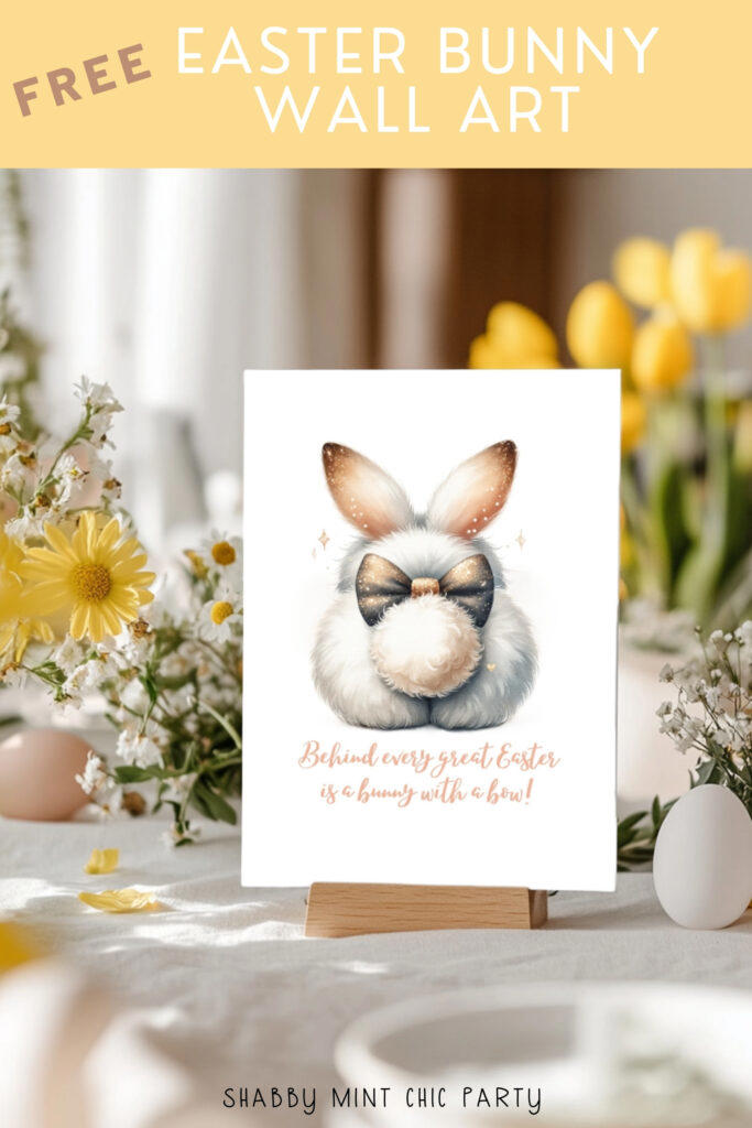 Free Easter Bunny Wall Art