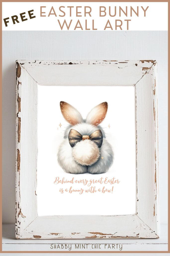 Free Easter Bunny Wall Art