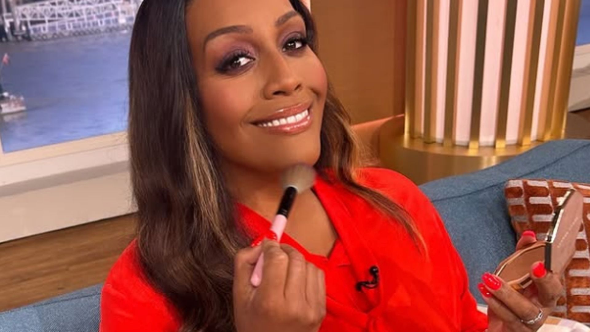 Alison Hammond, 50, sells this Marks & Spencer red blouse even better ...