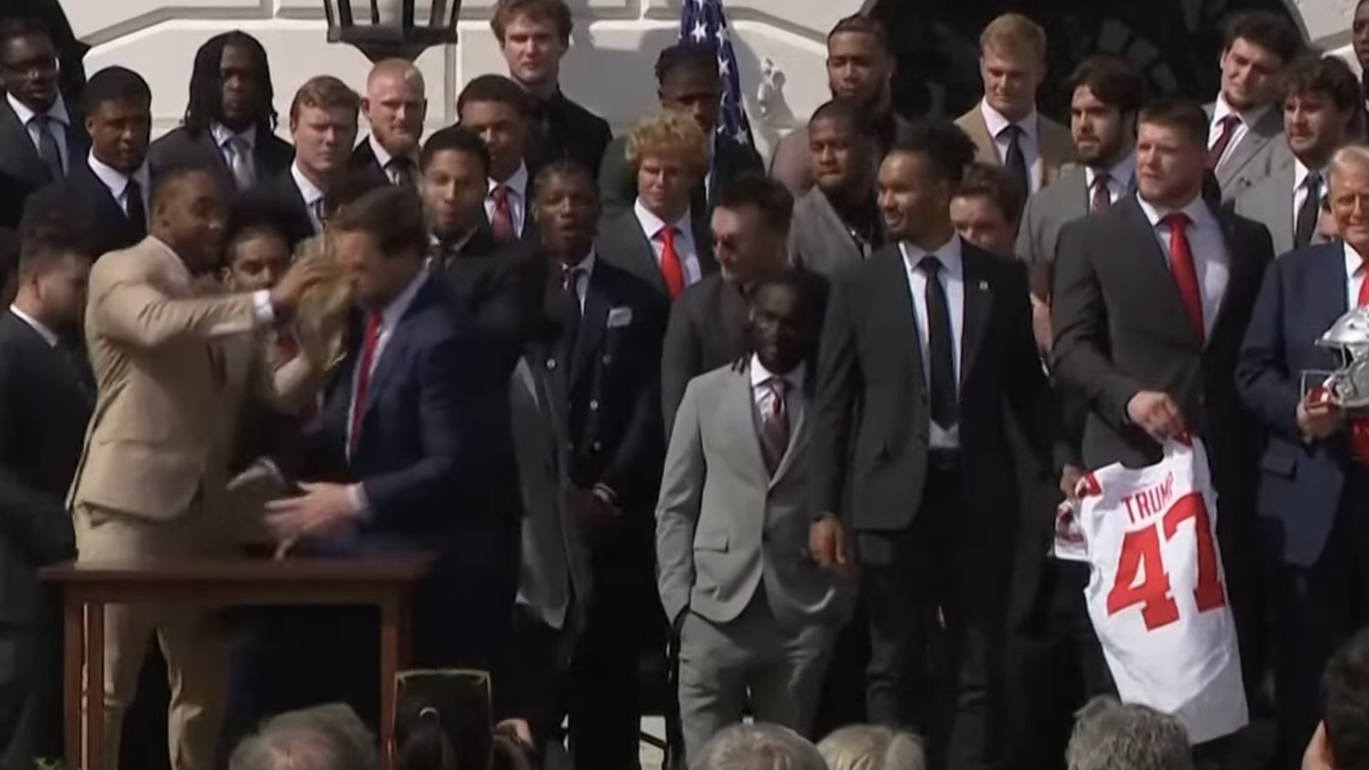 JD Vance fumbled Ohio State’s College Football Championship trophy, and ...