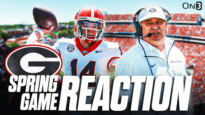 Georgia Spring Game Reaction | Bulldogs AIR IT OUT At G-Day | QB Battle ...