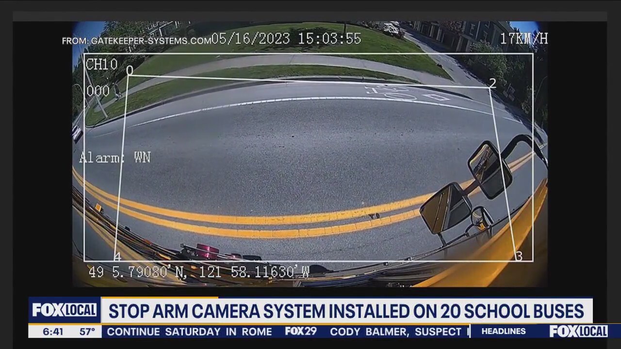 Stop-arm cameras being installed on 20 Philly buses