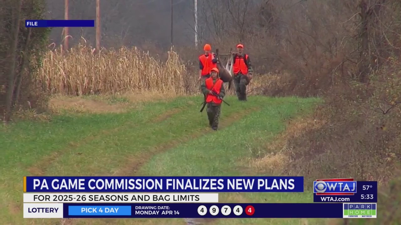 PA Game Commission finalizes 2025-26 seasons, bag limits