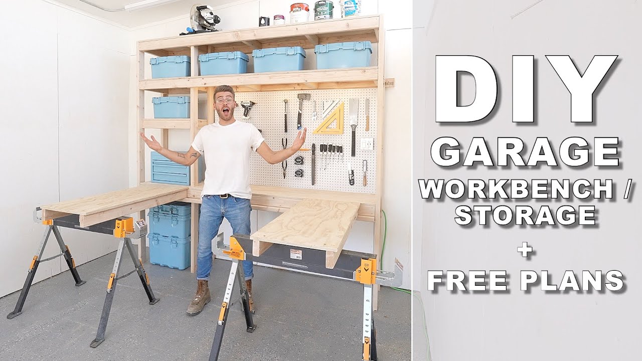 Easy DIY Workbench for Small Garages and Tight Spaces