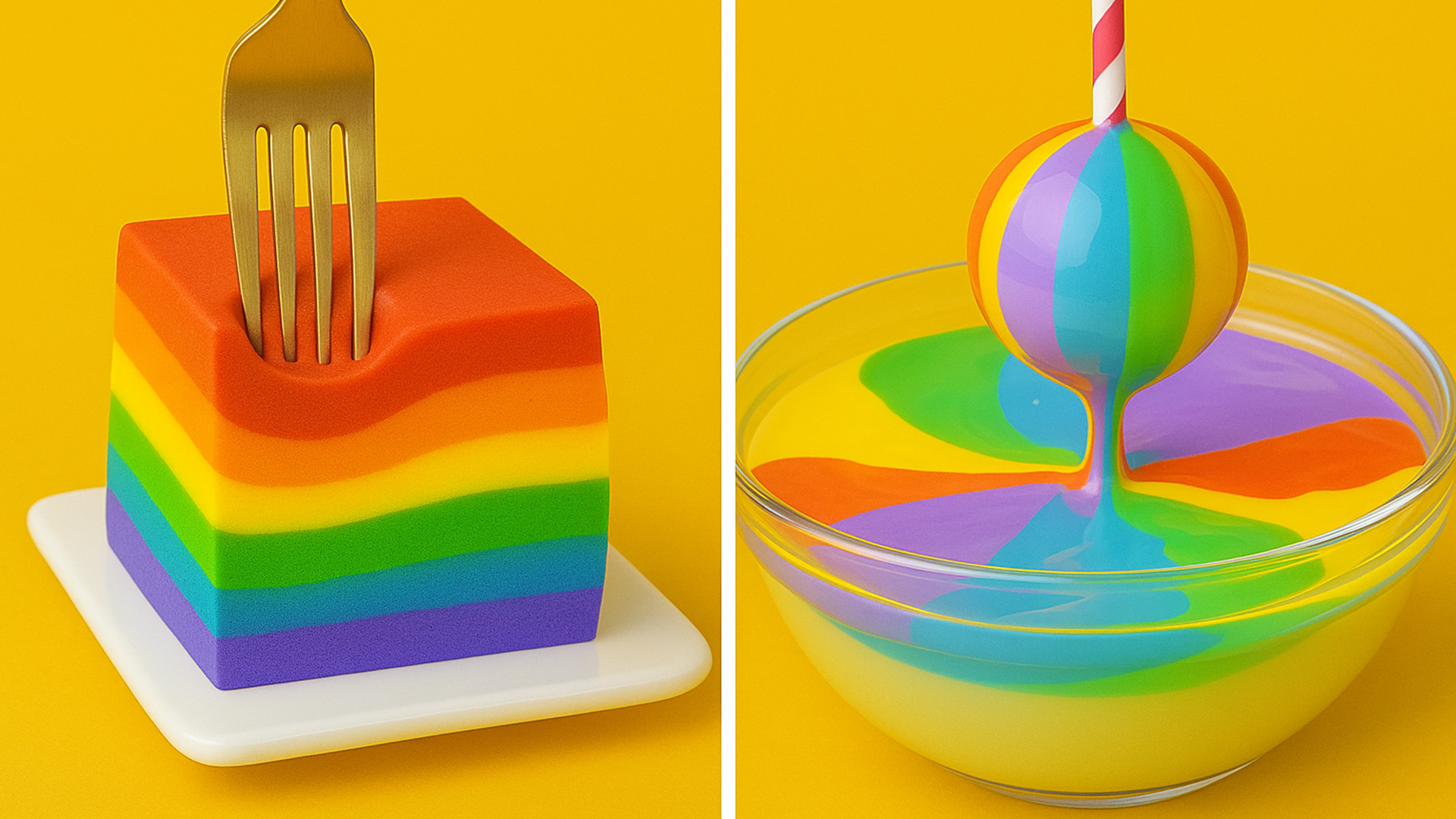How to Make a Stunning Rainbow Cake | Colorful Dessert Idea 🌈🎂