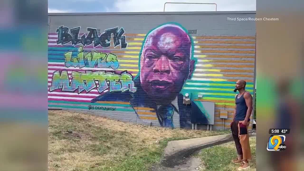 Artist responds after BLM mural removed from Des Moines building