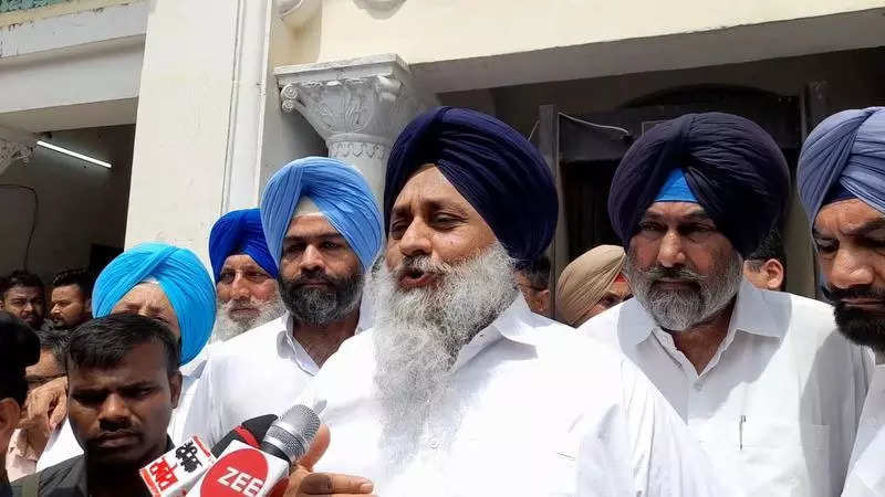 ‘50 bombs have reached Punjab’ row: SAD president Sukhbir Singh Badal ...