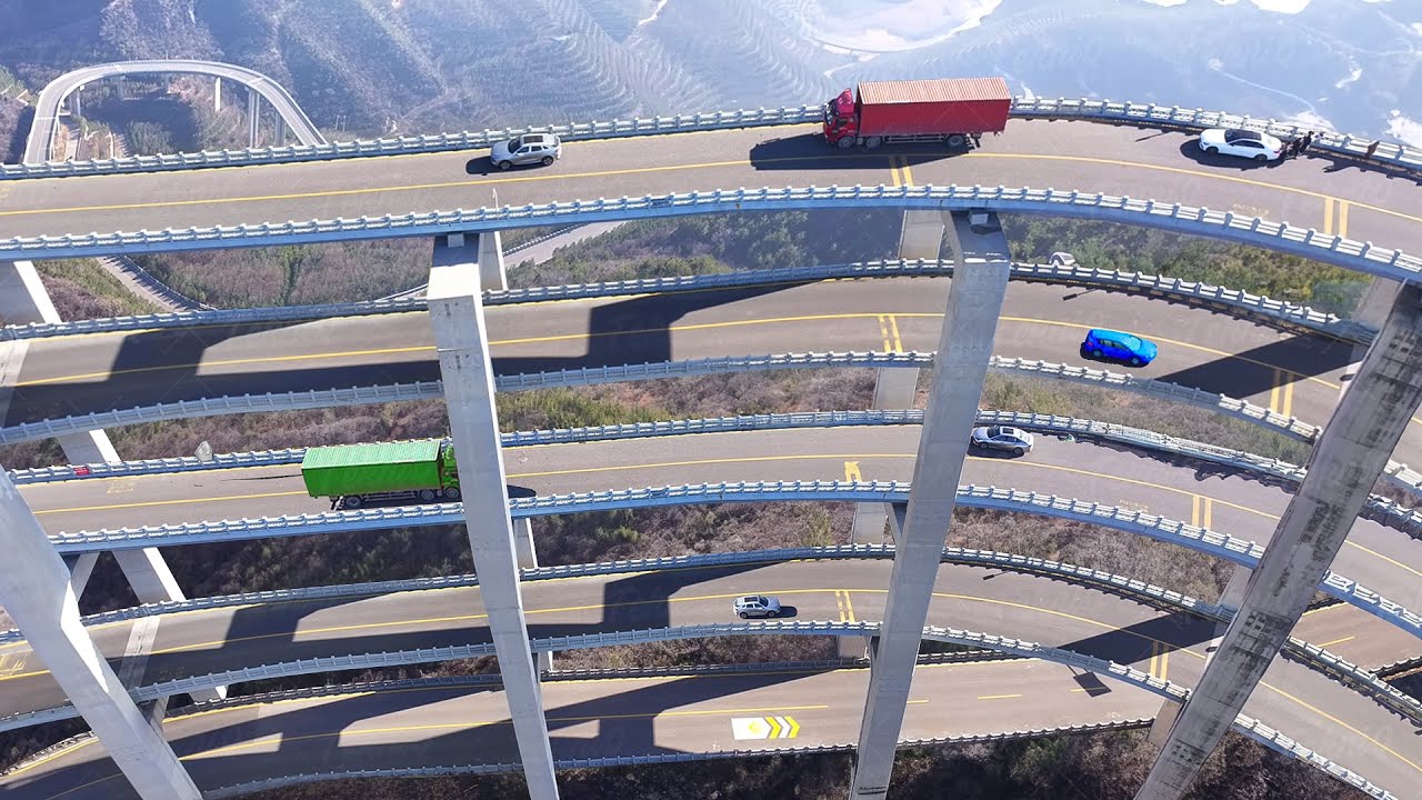 Riding China’s Tallest Highway Ever Built