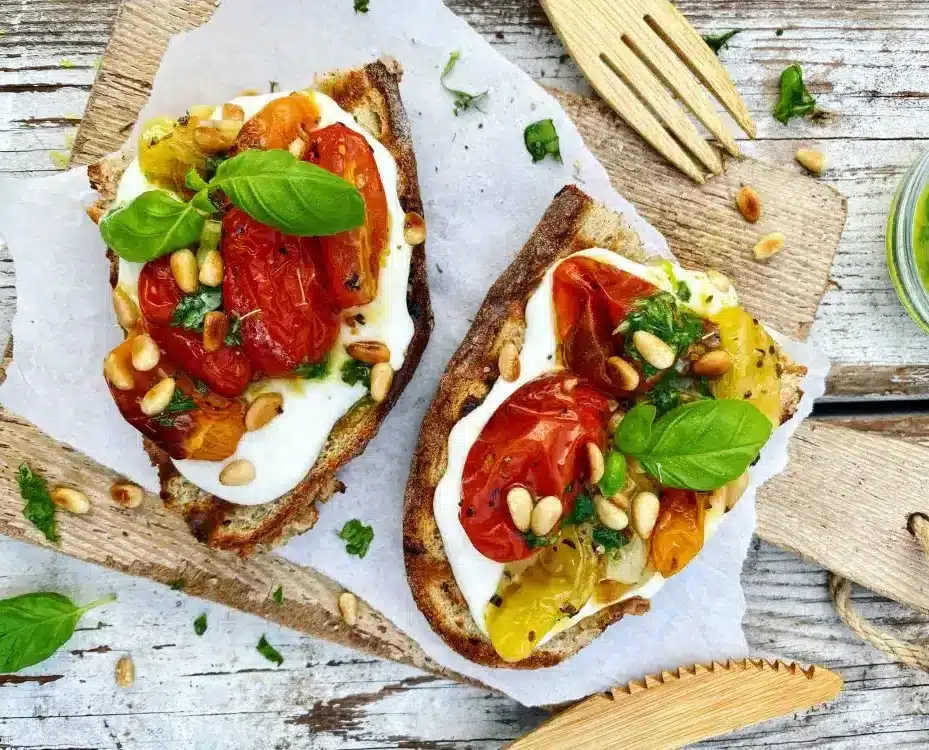 You’ve Never Had Toast Like This – Feta Cream, Basil Oil, and Roasted ...