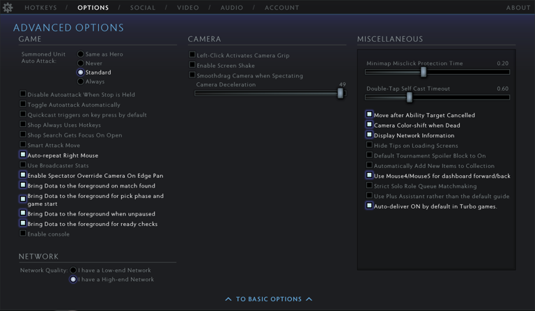 Collapse Dota 2 Settings: Hotkeys, Options, and Social Settings