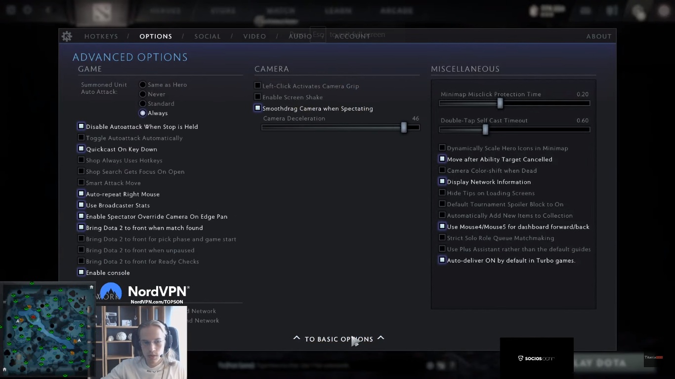 Topson Dota 2 Settings: Hotkeys, Options, and Video Settings
