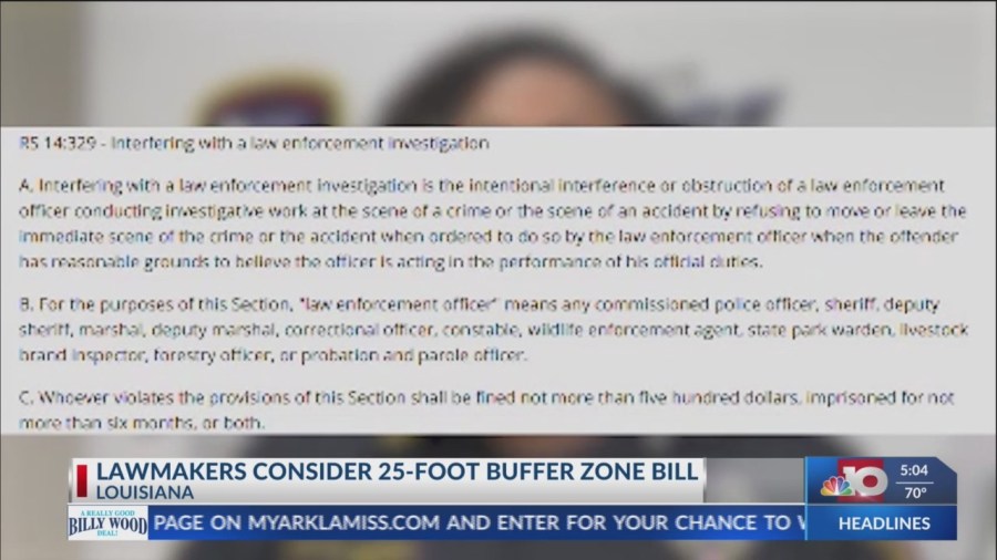 NBC 10 News Today: Louisiana lawmakers consider 25-foot buffer zone bill