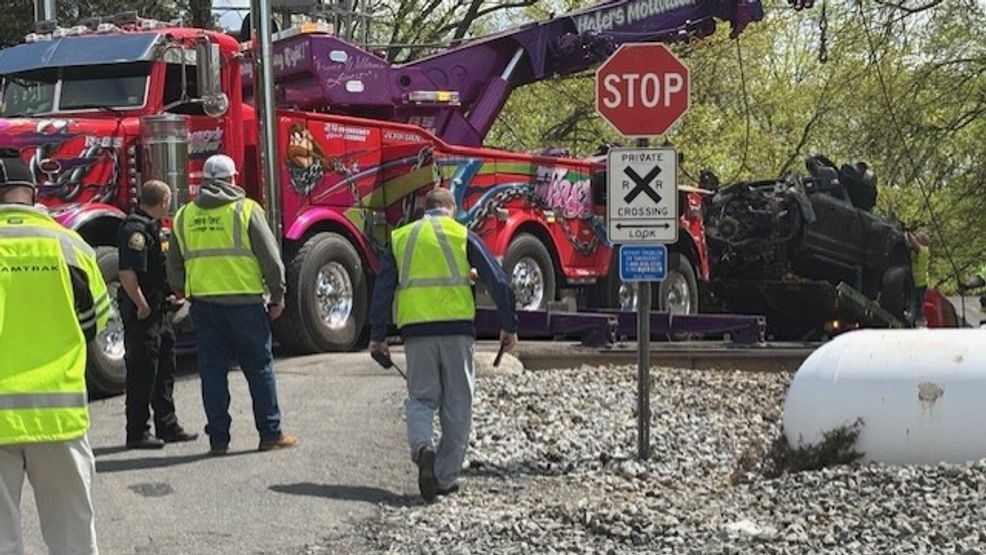 Amtrak train and pick-up truck collide in Prince William County