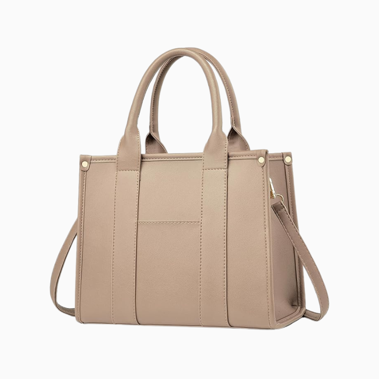 These Neutral Faux Leather Tote Bags Are Such a Staple!