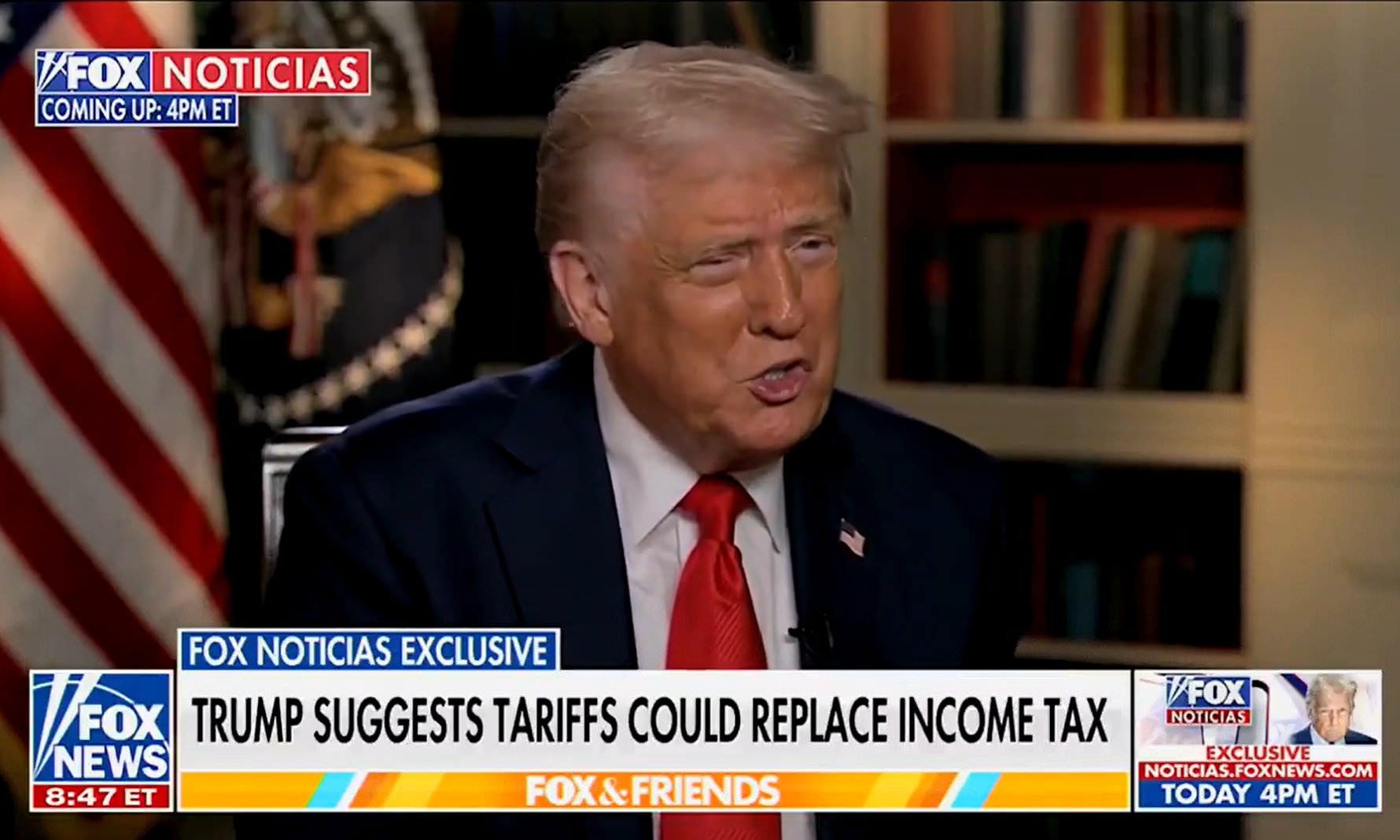 Trump stuns Fox News host with wild suggestion about his tariffs
