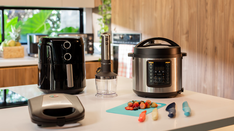 The Problem With Storing Small Appliances On Your Kitchen Island