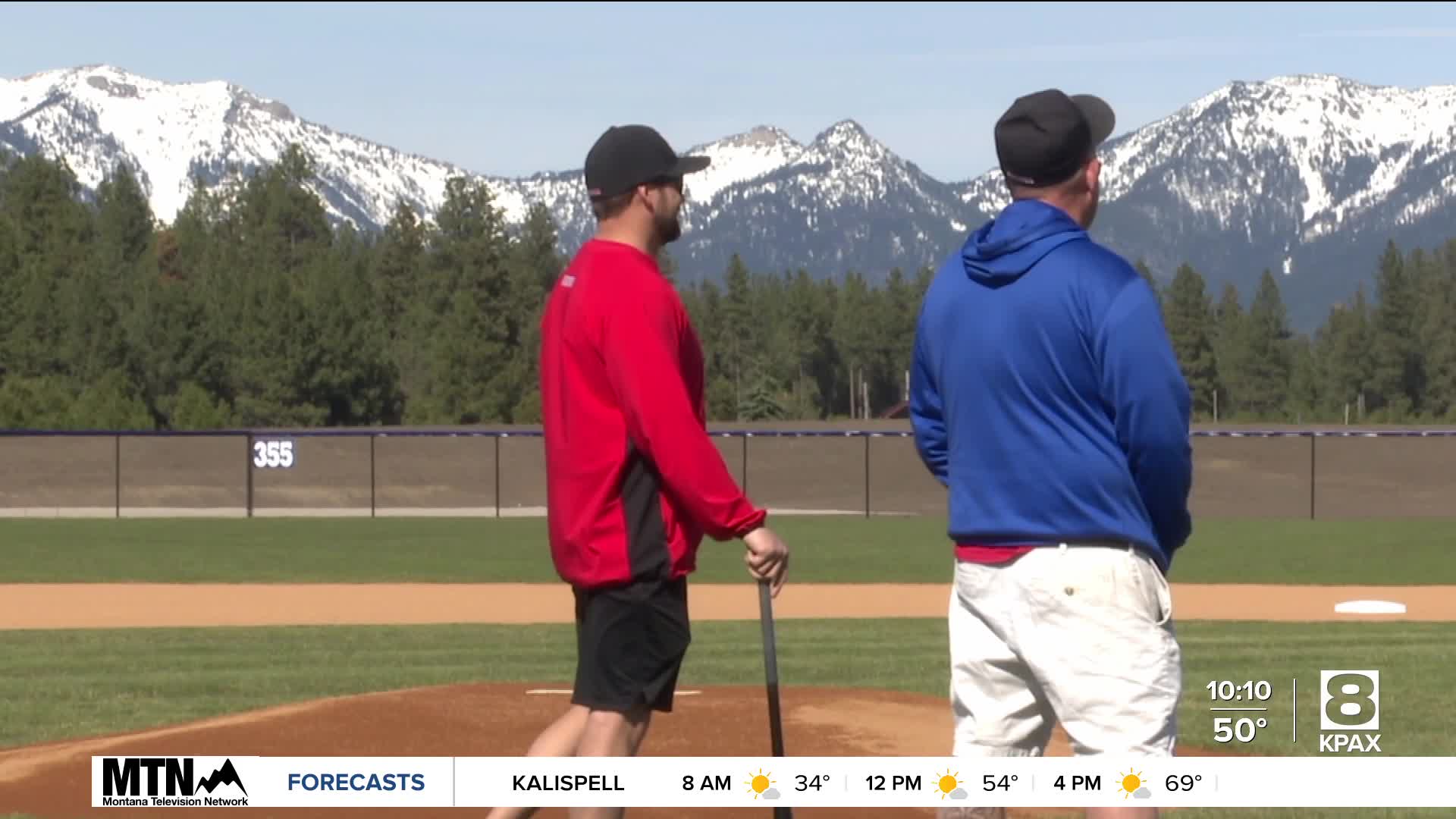 Bigfork Baseball holds first practice on community-built field