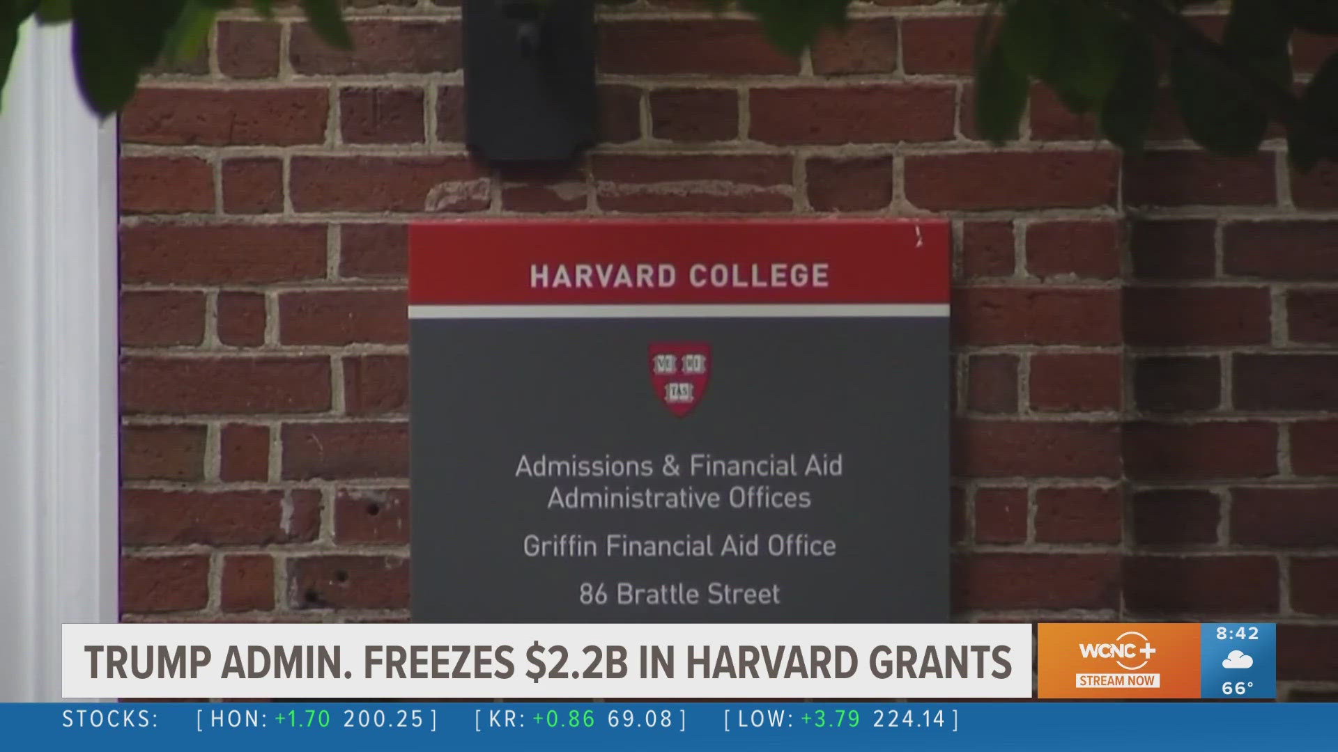 Trump administration freezes Harvard grants