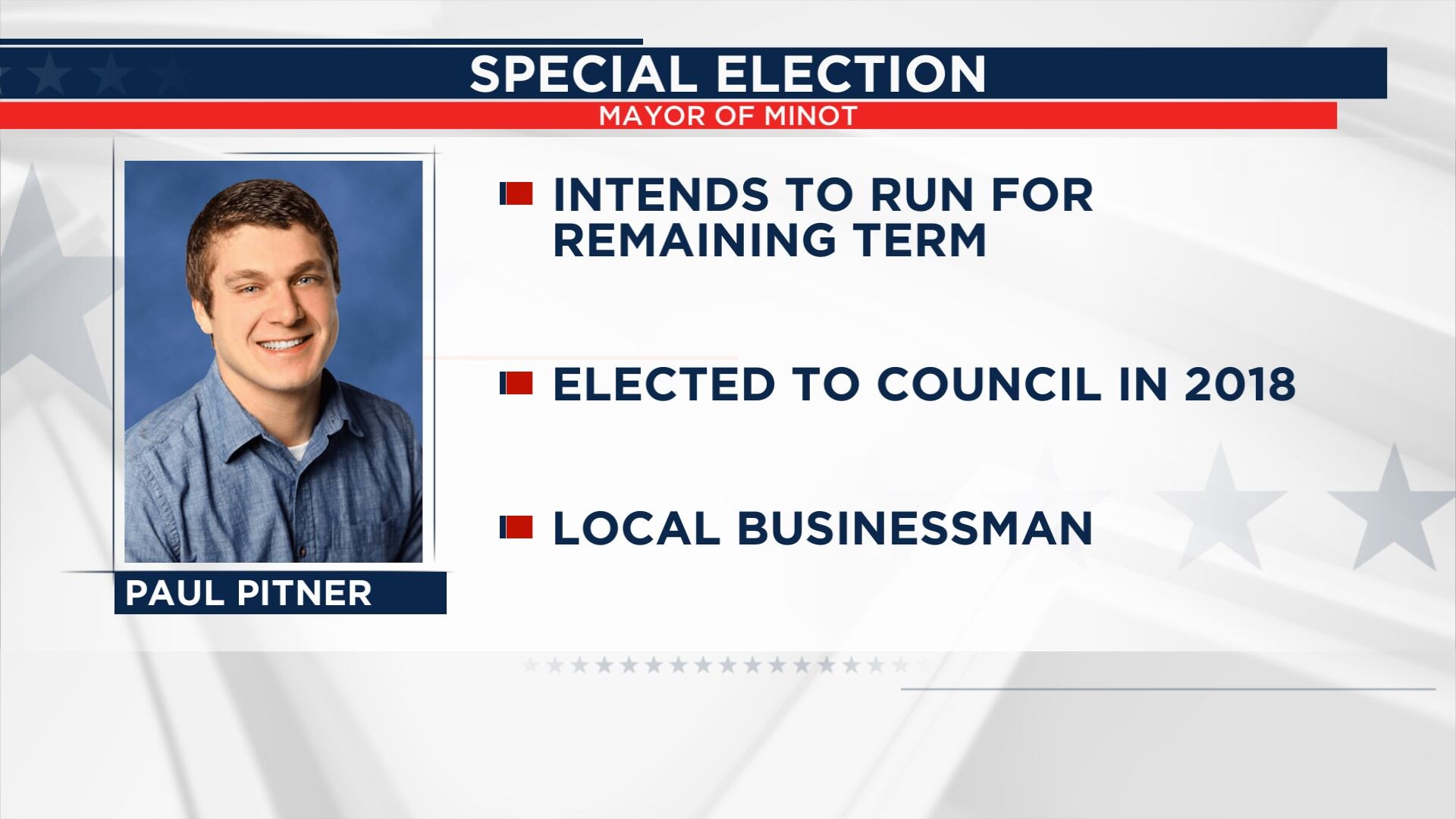 Paul Pitner announces run for mayor of Minot