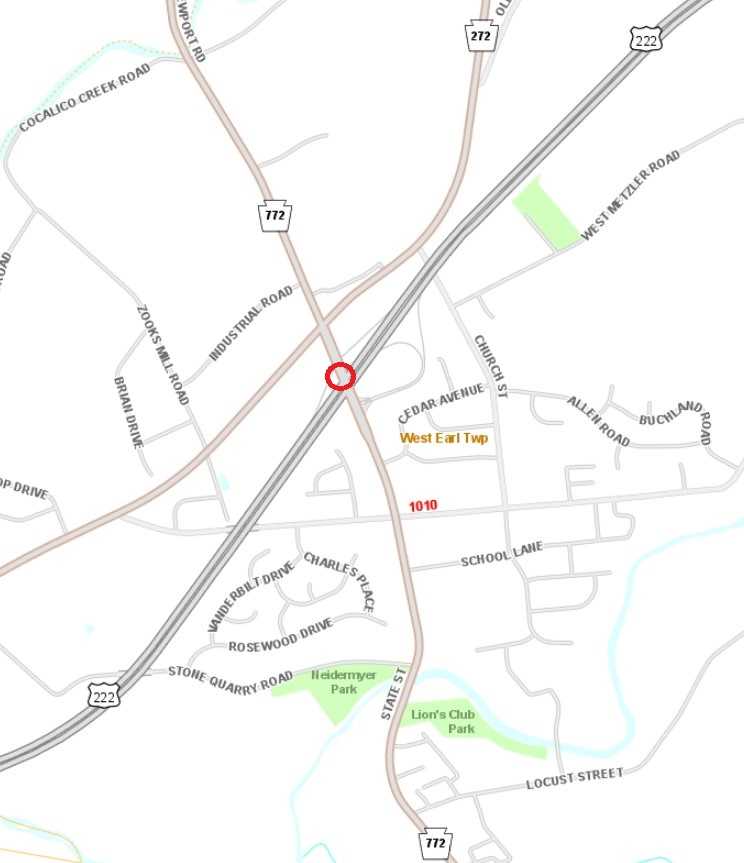 Route 222 lane shuts down for emergency repairs