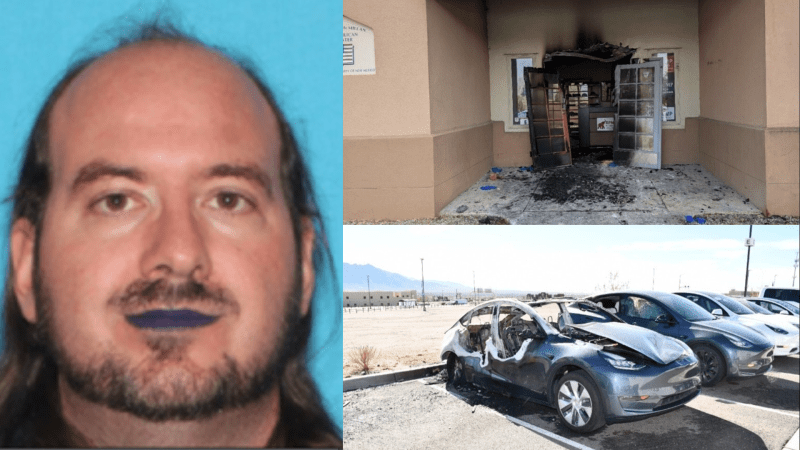 Suspect in arson attacks at Tesla showroom, New Mexico GOP headquarters ...