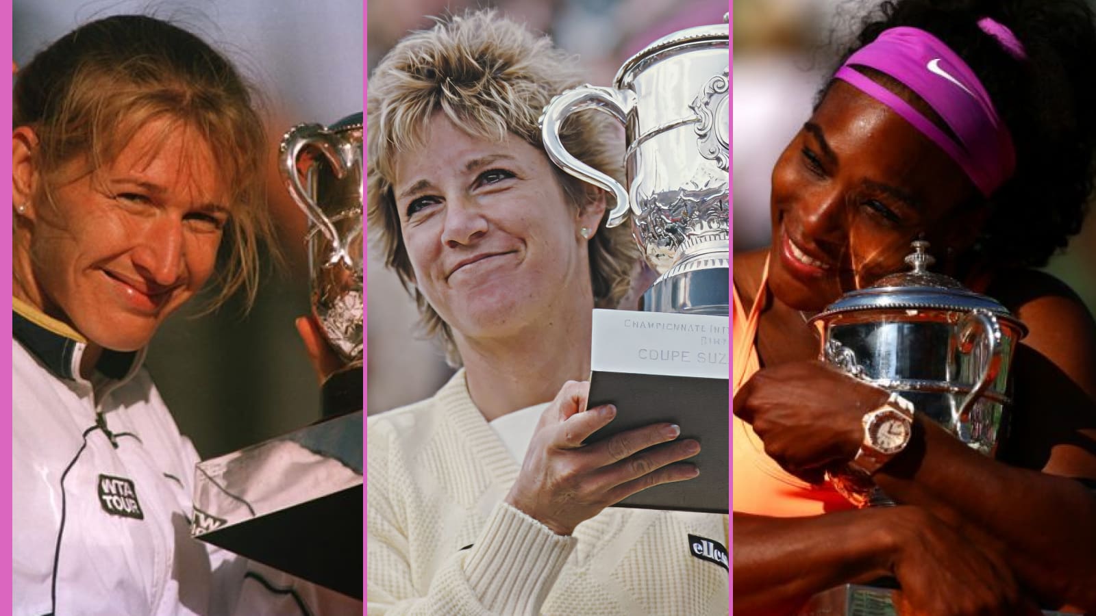 The 10 women with the most clay court titles: Chris Evert with 70 ...