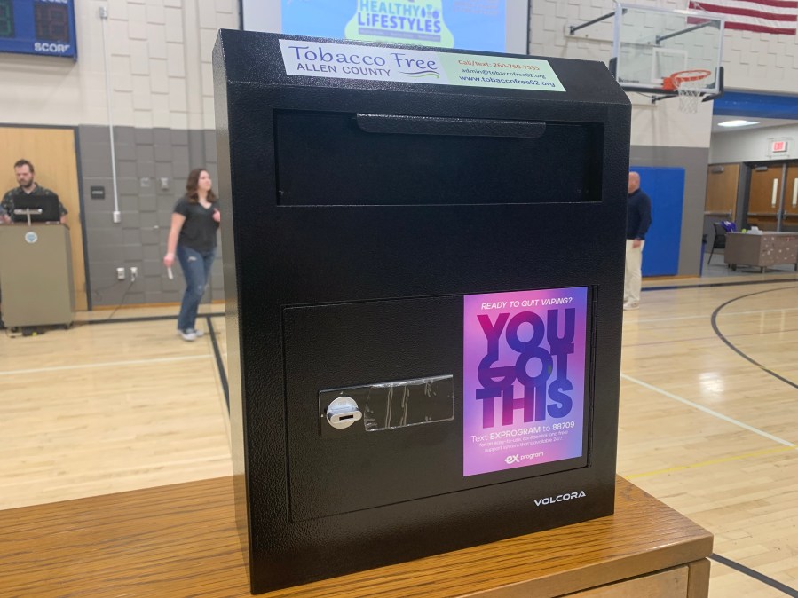 Vape disposal boxes coming to Indiana middle school next year