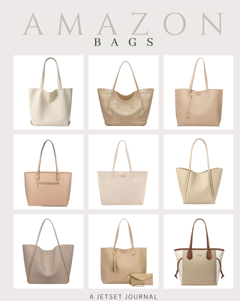Neutral Faux Leather Totes to Get Now on Amazon