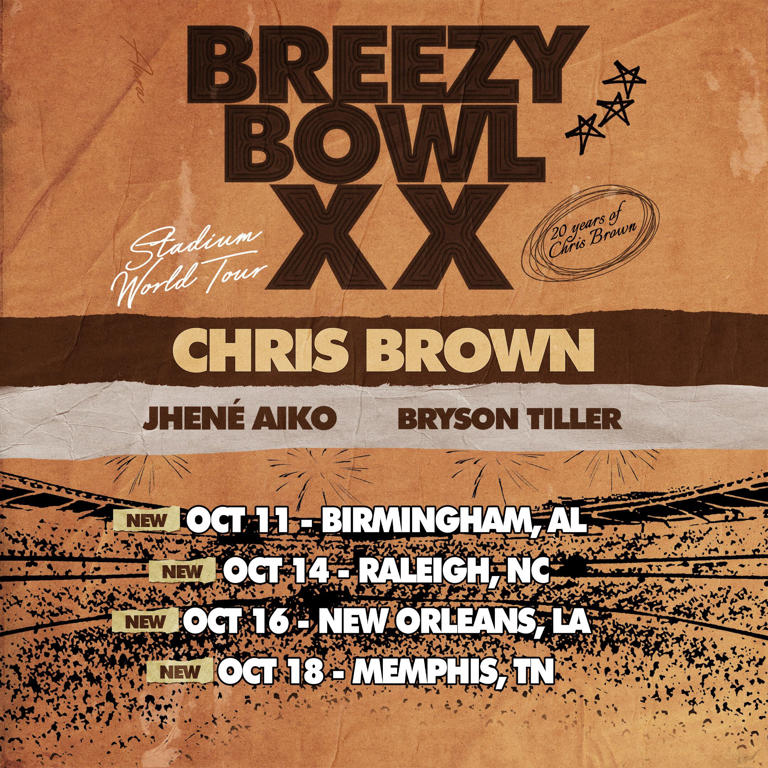 Chris Brown adds New Orleans stop to Breezy Bowl XX World Tour