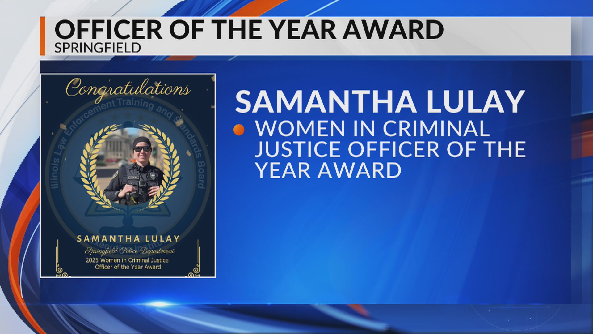 Springfield police officer receives major award