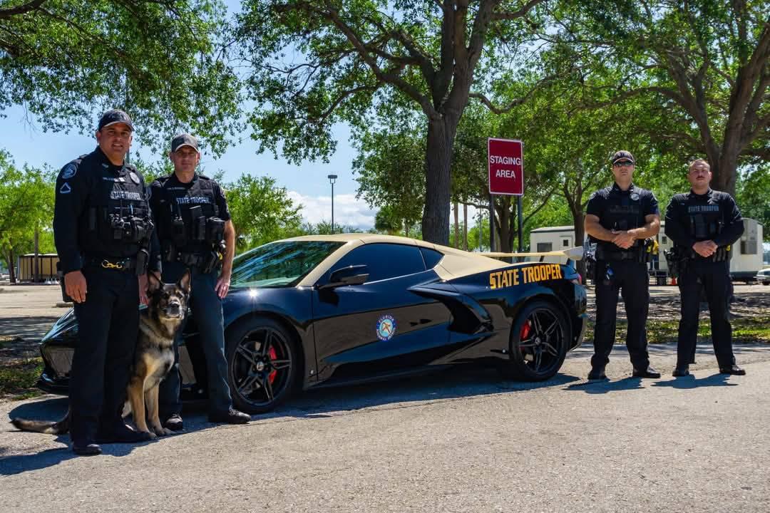 US Highway Patrol goes Need for Speed with Corvette cop car