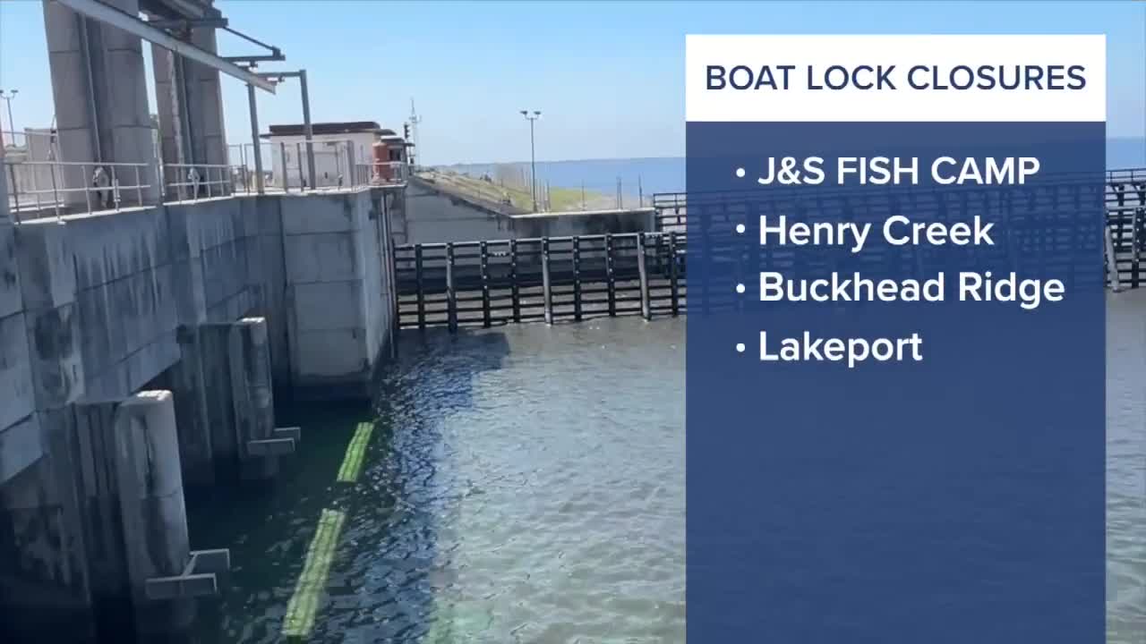 Low water levels on Lake Okeechobee prompt boat locks in these areas