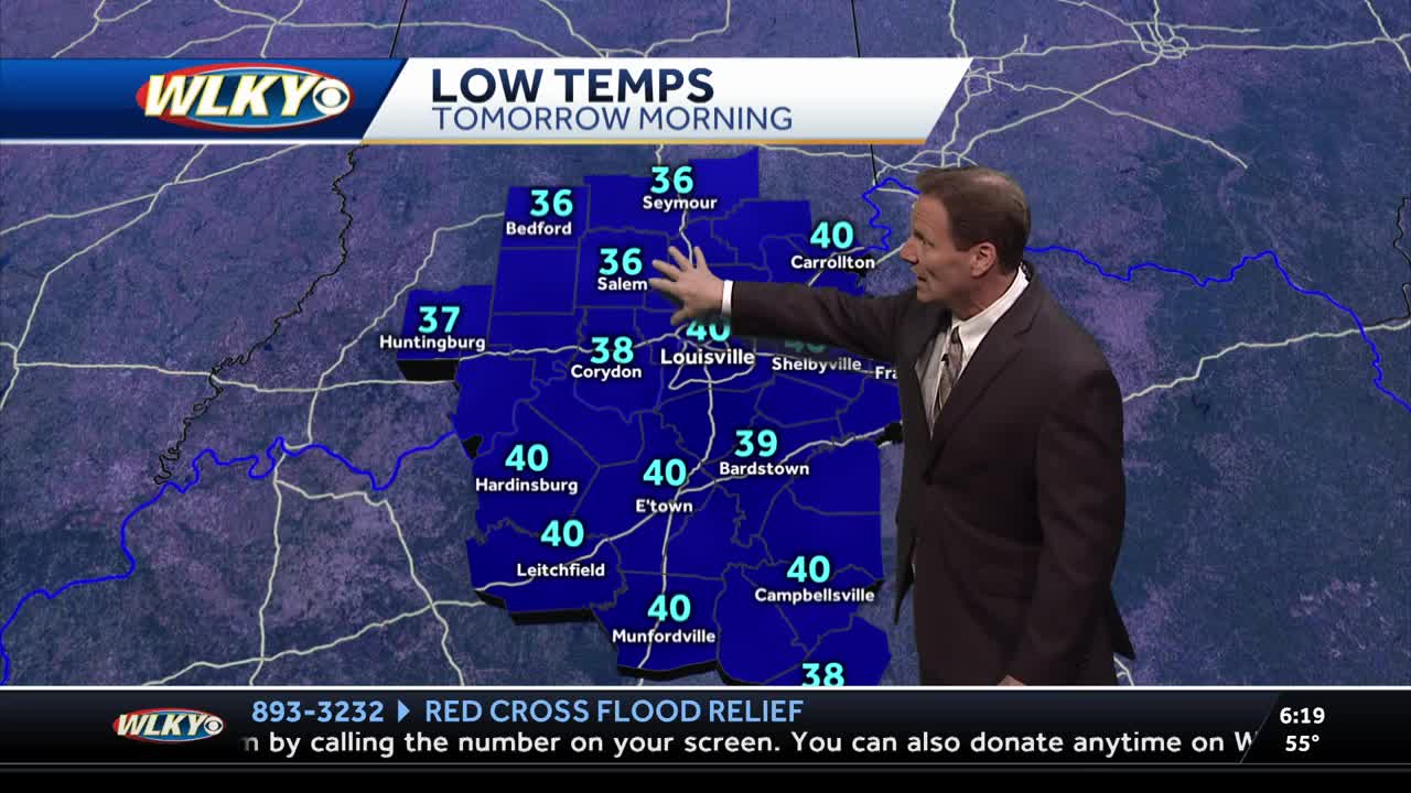 Chilly night, warmer Wednesday